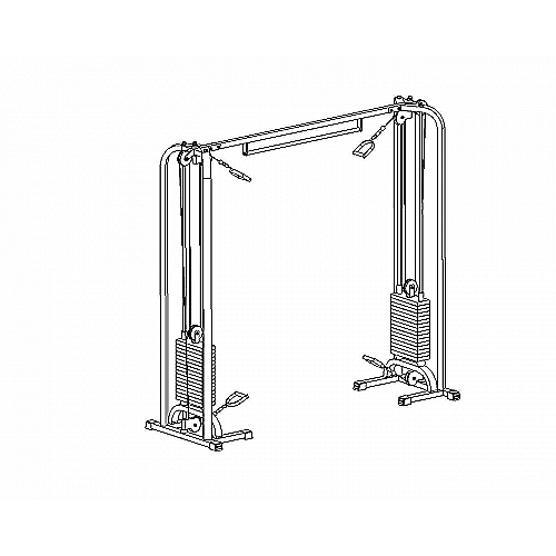 Cross Over Cable Machine - PREDATOR STRENGTH – GALAXY line